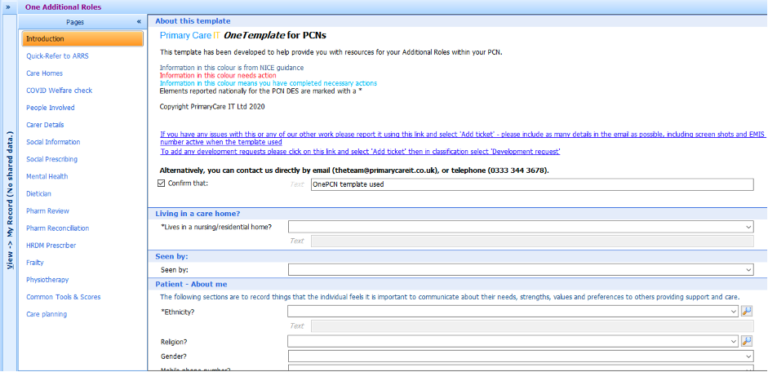 EMIS Web Templates | Systm One Clinical Templates - Primary Care IT