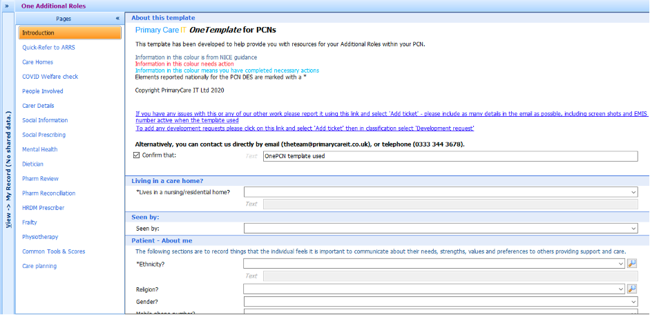 EMIS Web Templates | Systm One Clinical Templates - Primary Care IT