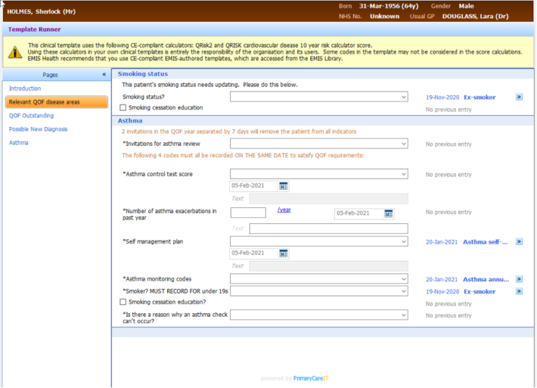 EMIS Web Templates | Systm One Clinical Templates - Primary Care IT