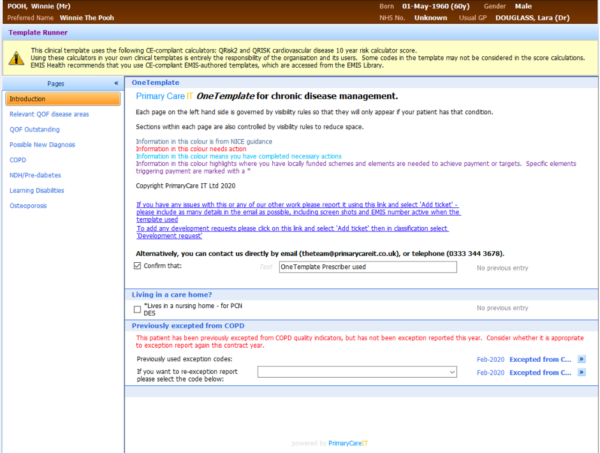 EMIS Web Templates | Systm One Clinical Templates - Primary Care IT
