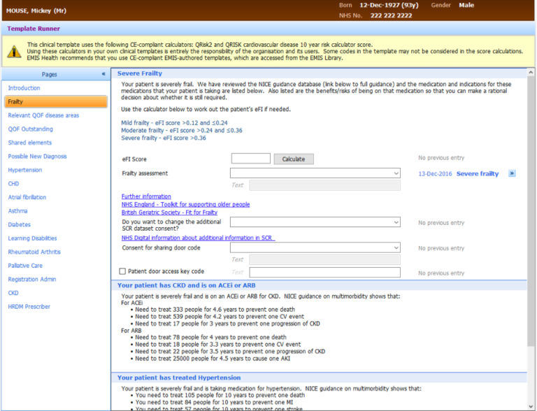 EMIS Web Templates | Systm One Clinical Templates - Primary Care IT