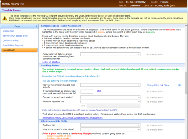 EMIS Web Templates | Systm One Clinical Templates - Primary Care IT