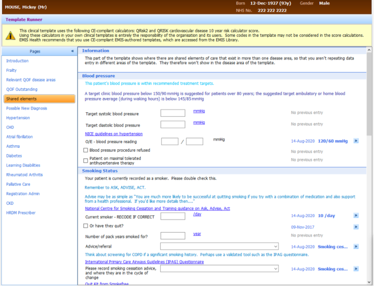 EMIS Web Templates | Systm One Clinical Templates - Primary Care IT