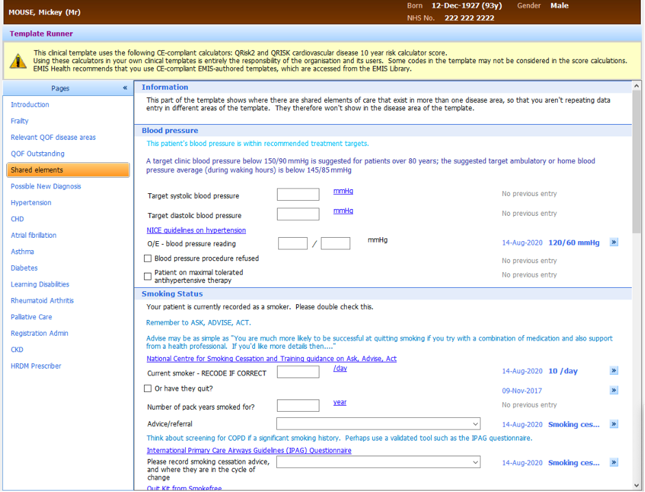EMIS Web Templates | Systm One Clinical Templates - Primary Care IT