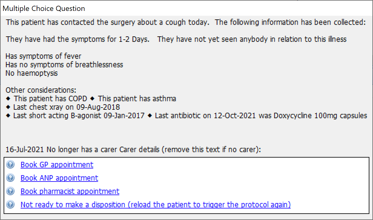 Pre Triage Process - Primary Care IT
