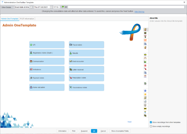 TPP SystmOne Templates - Primary Care IT