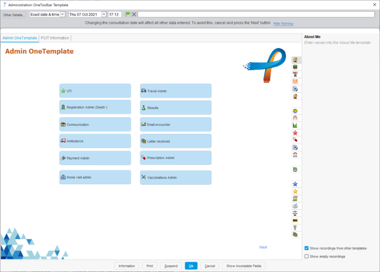 TPP SystmOne Templates - Primary Care IT